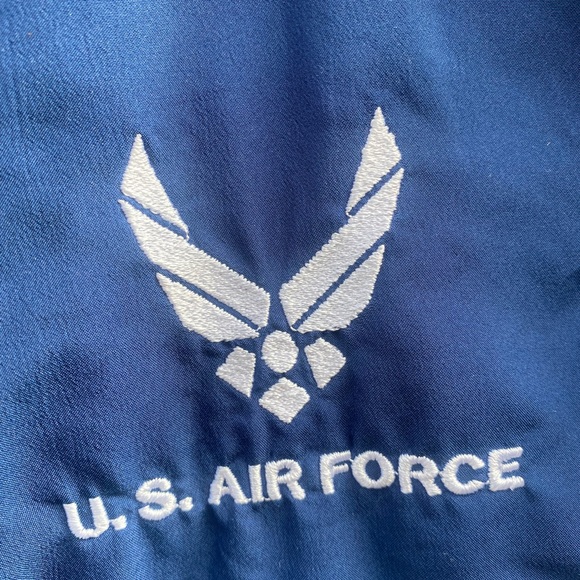 Jackets & Coats | Vintage Air Force Pt Jacket Windbreaker Reflective ...